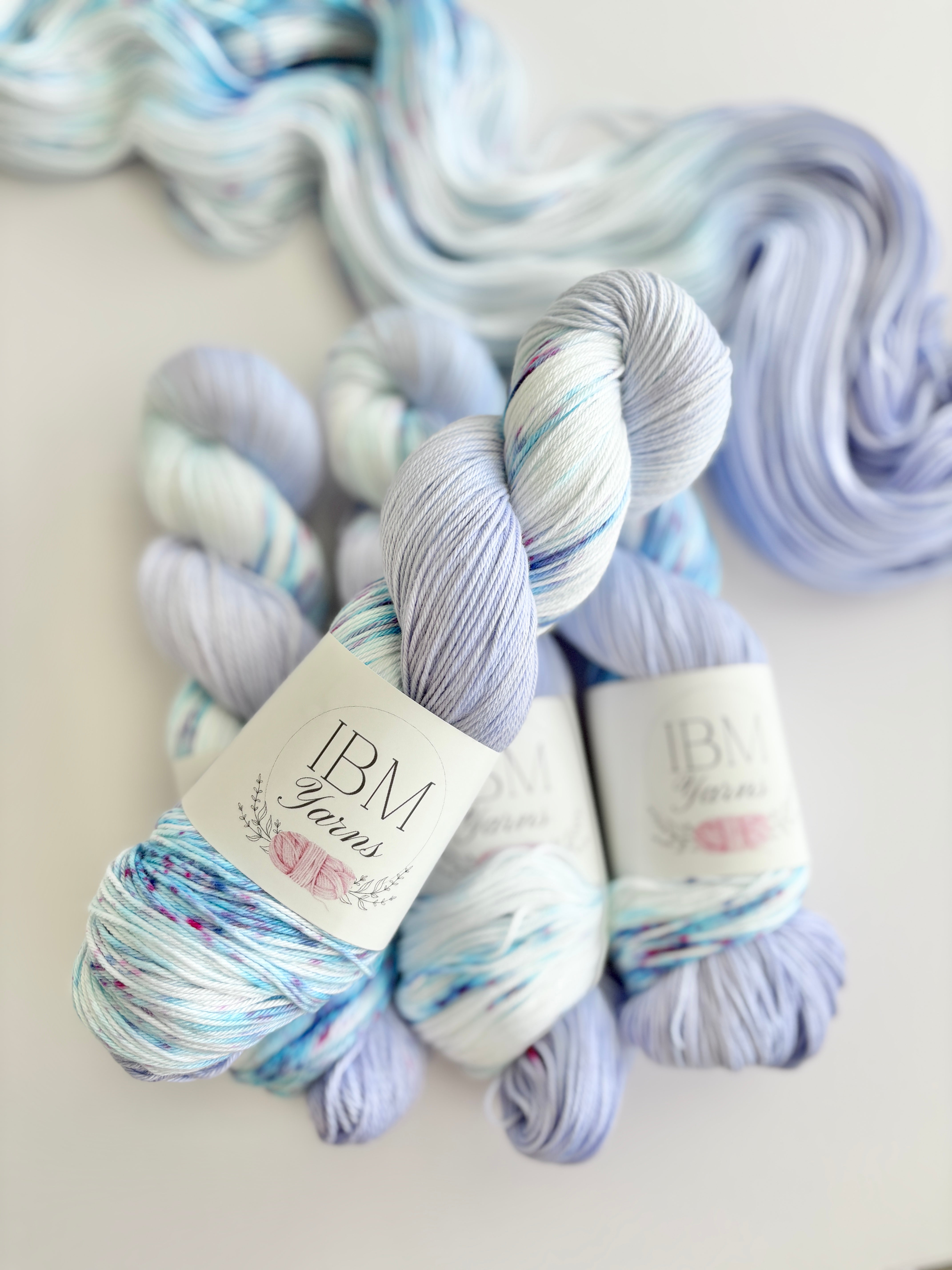 Perfectly Periwinkle - Cotton base - Hand Dyed Cotton – IBM Yarns